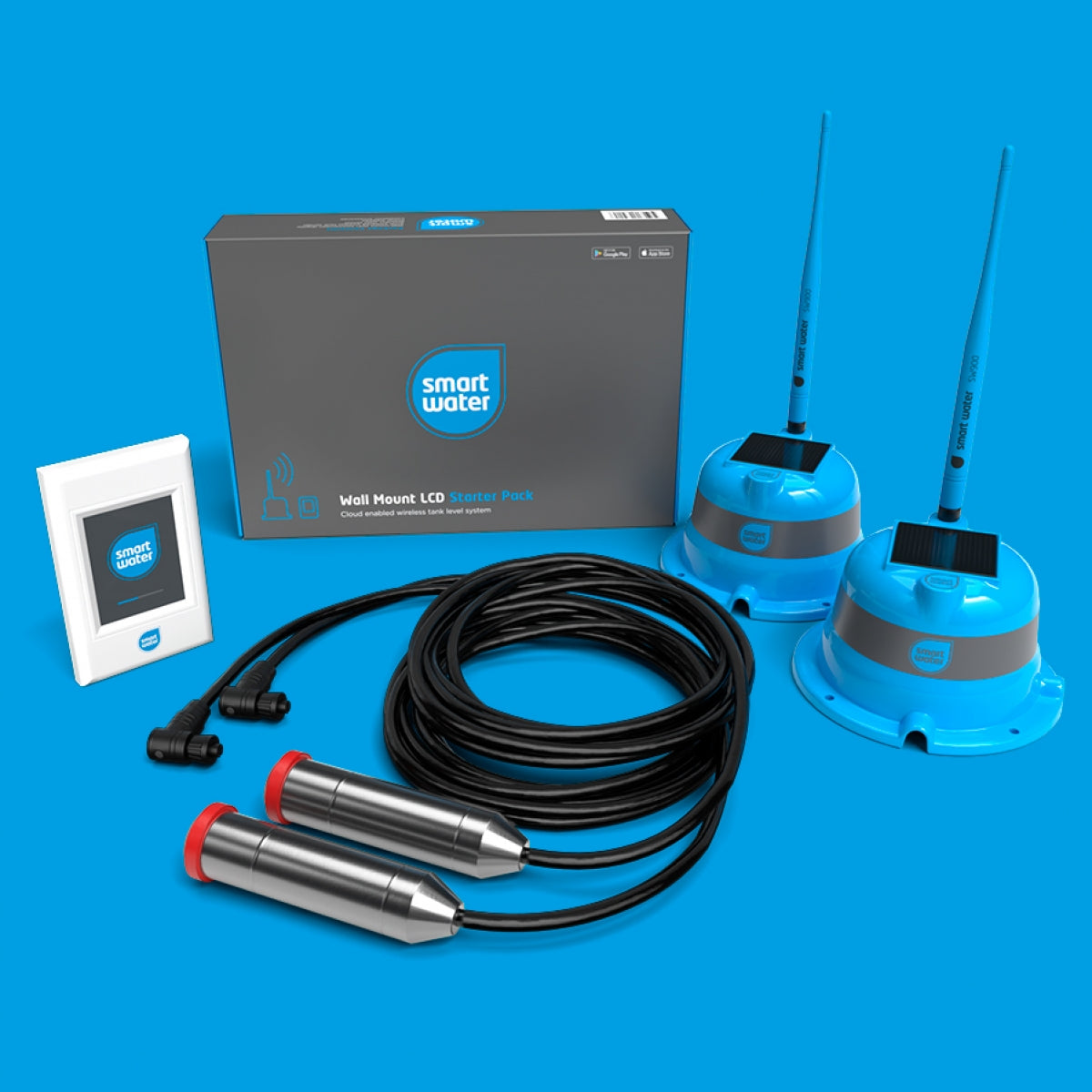 Smart Water SW900-Wall Mount WiFi LCD Starter Pack-2 Tank