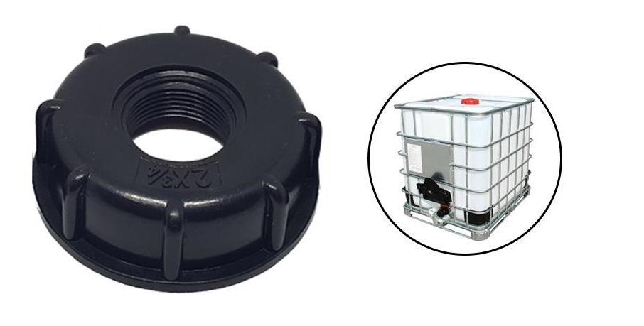 60mm IBC Screw Cap with 20mm Thread Adapter