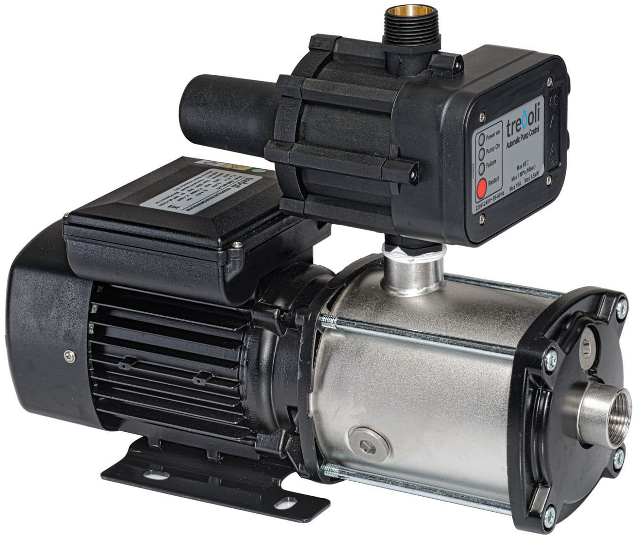 TREVOLI - CMB-SP5-37 - Stainless Steel Multistage Water Pump for Singl